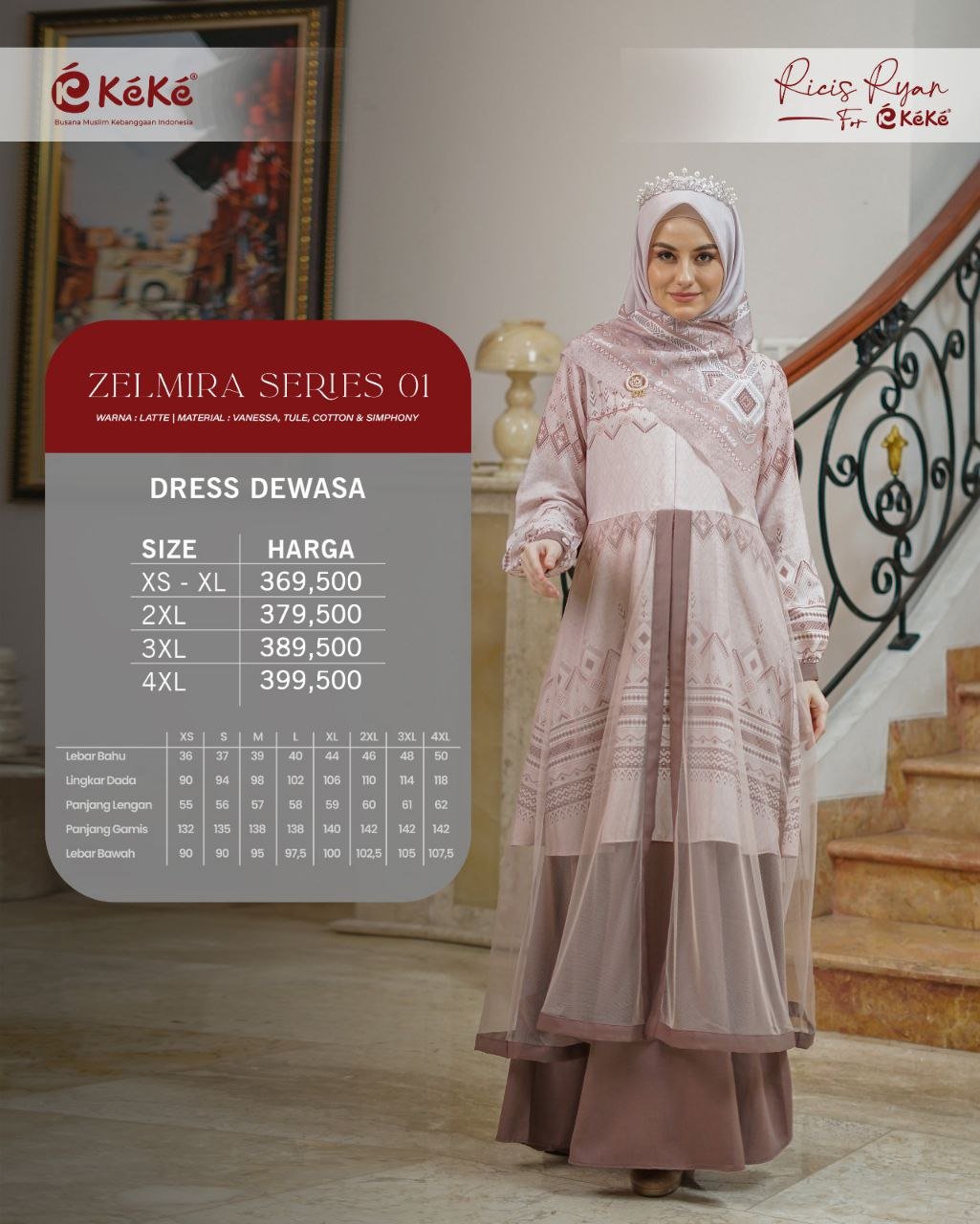 KEKE Gamis Dewasa GDK SR ZELMIRA 01 - BLANJA.ID