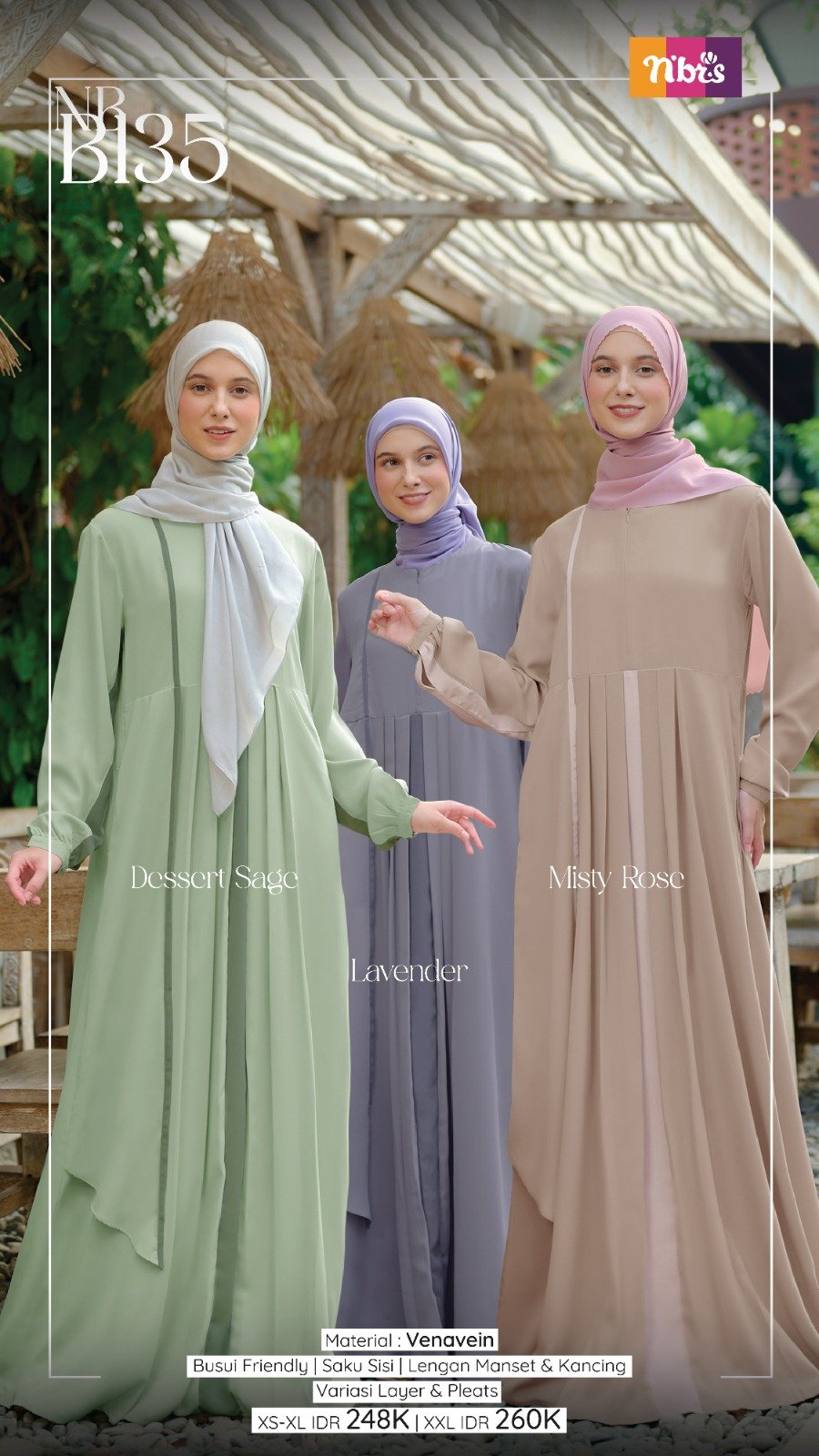 NIBRAS Gamis Dewasa NB B135 - BLANJA.ID